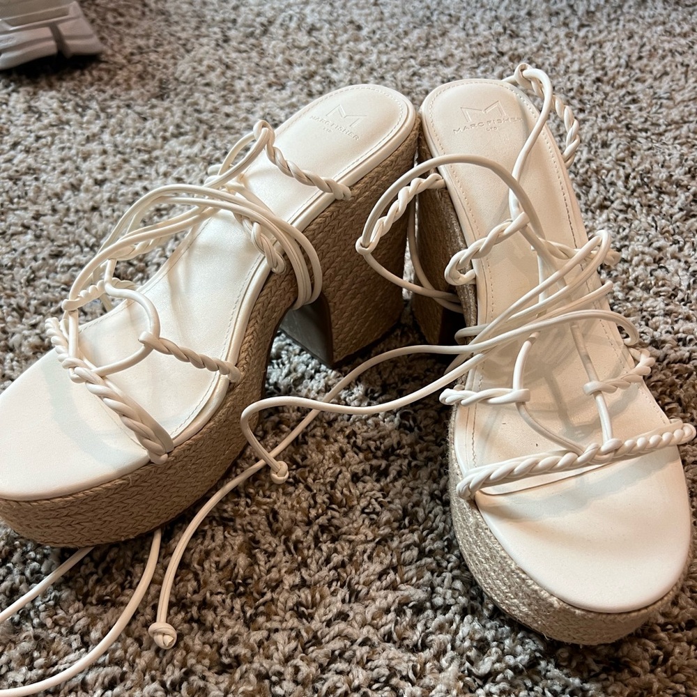 Oliver Espadrille Platform Sandal Ivory - Gem